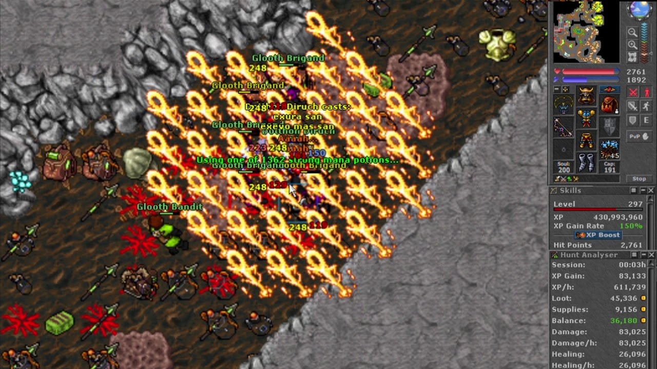 ]TIBIA] GLOOTH BANDITS PALADIN PROFIT RECOM. 150+ - YouTube