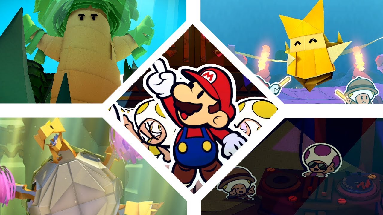 Paper Mario The Origami King - All Musical Scenes - YouTube