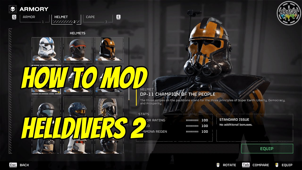 How to Mod Helldivers 2 - STAR WARS MODS SHOWCASE AND TUTORIAL #shorts ...