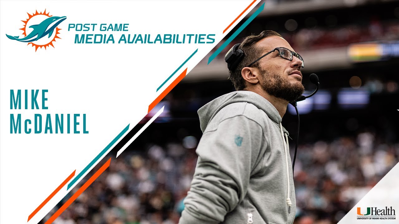 Mike McDaniel meets with the media after #MIAvsHOU | MIAMI DOLPHINS ...