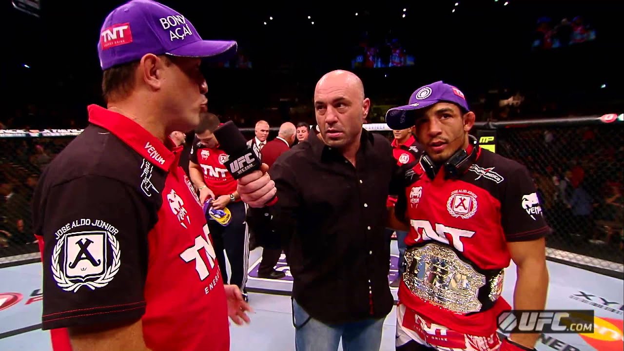 UFC 156: Aldo & Edgar Octagon Interviews - YouTube