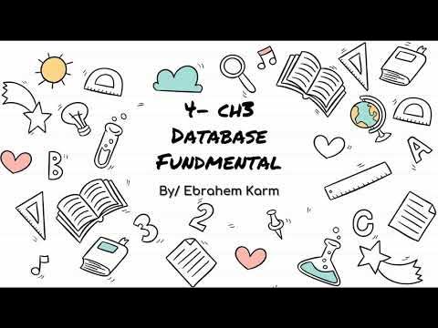 4- Database CH3 - Entity Relational Model ERD - YouTube