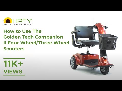 How to use Golden Tech Companion II Four Wheel/Three Wheel Scooters ...