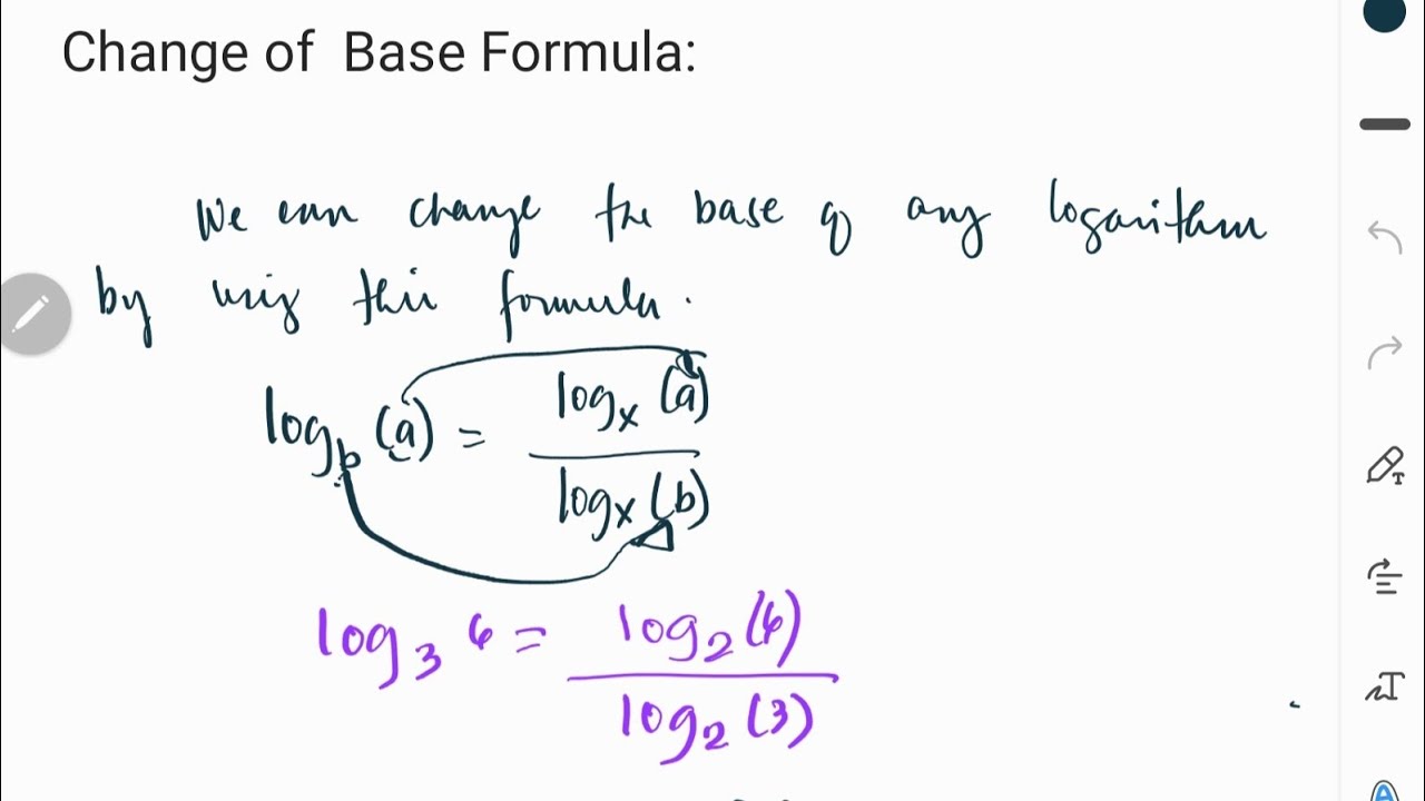 Logarithms( Change of Base Formula)// Grade 11- General Mathematics ...