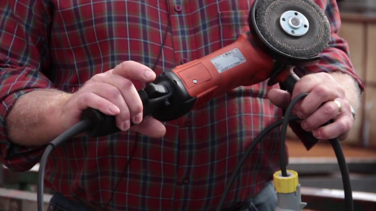 FEIN ErgoGrip rat-tail angle grinder in shop review - YouTube
