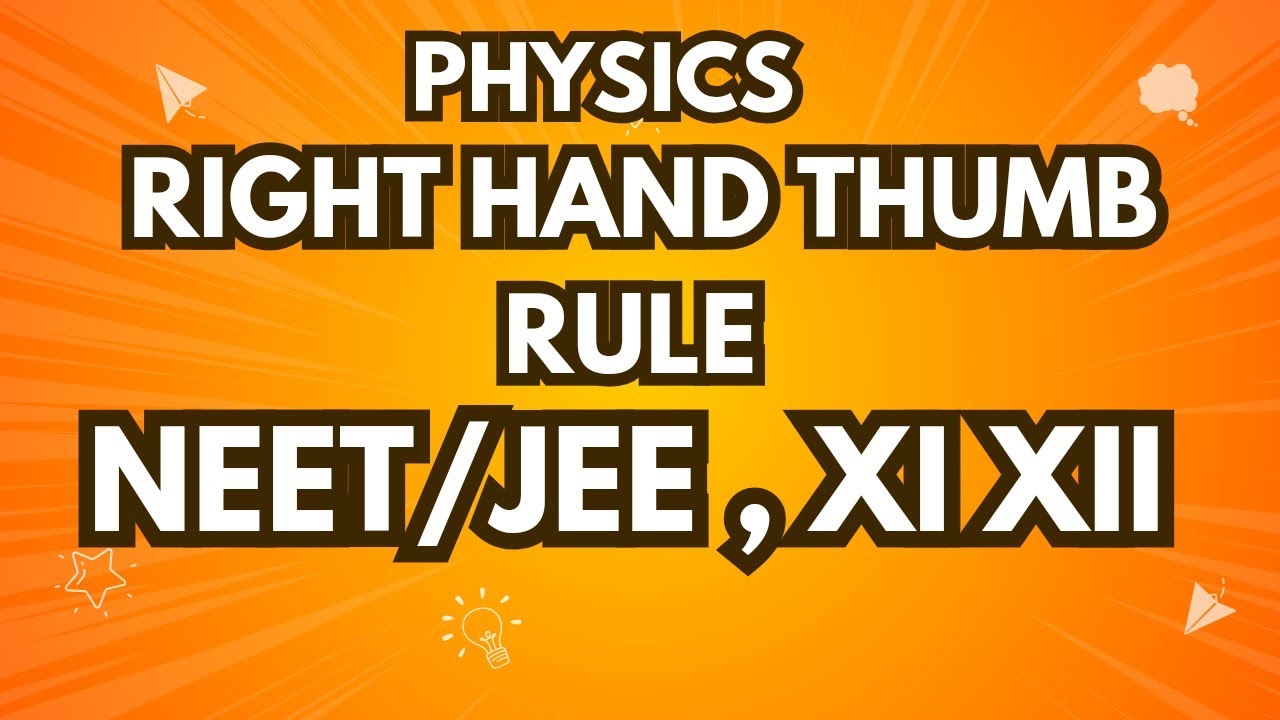 right hand thumb rule, explanation with example. - YouTube