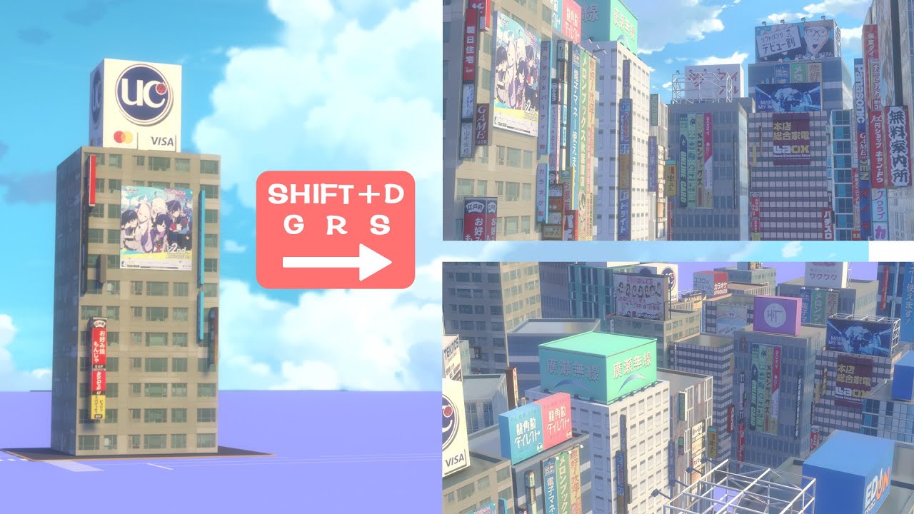 QUICK ANIME STREET BUILDING v1.0 blender tool - YouTube