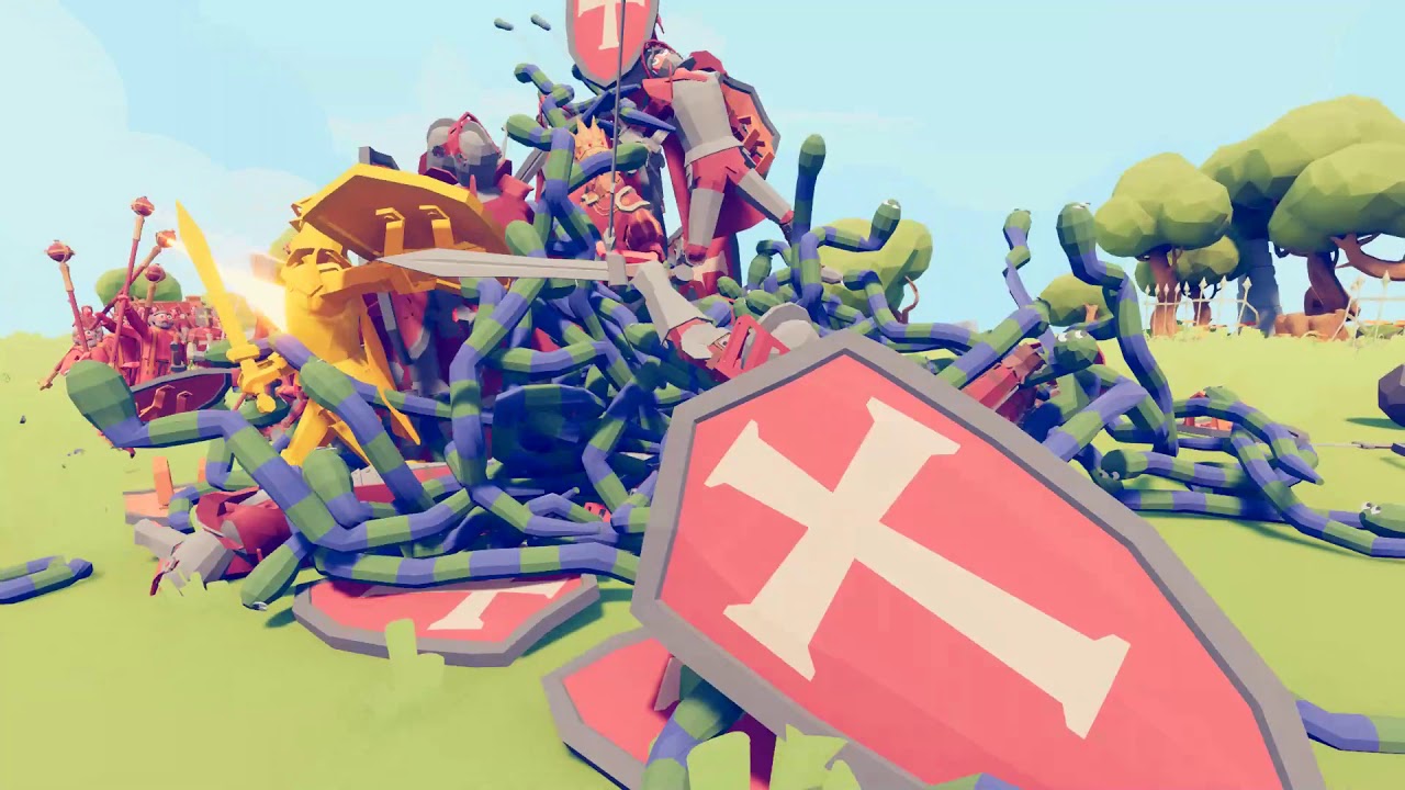 Ninja Snakes eat Medieval Faction - TABS MODS Unit Possession Update ...