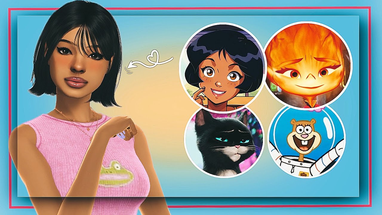 Creating ICONIC Cartoon Characters in The Sims 4 - YouTube