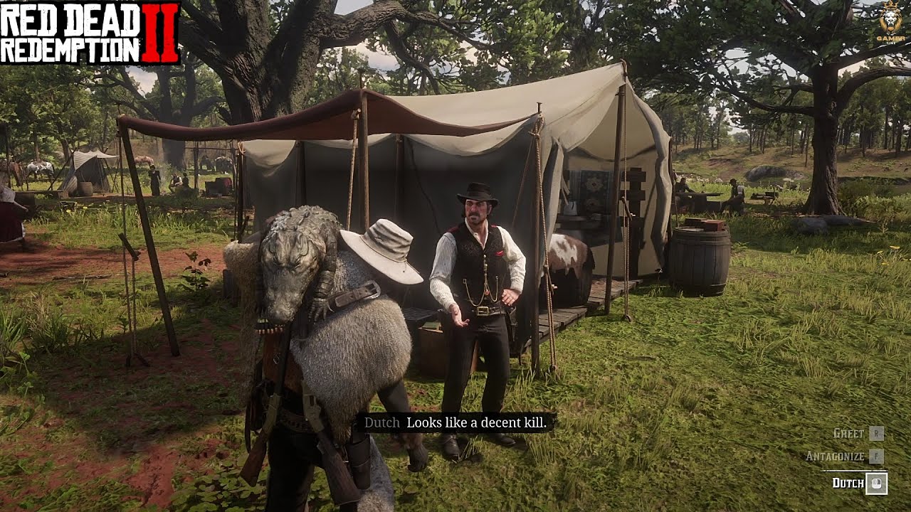 RDR2 - Gang's Reaction If Arthur Brings A Dead Alligator in the Camp ...