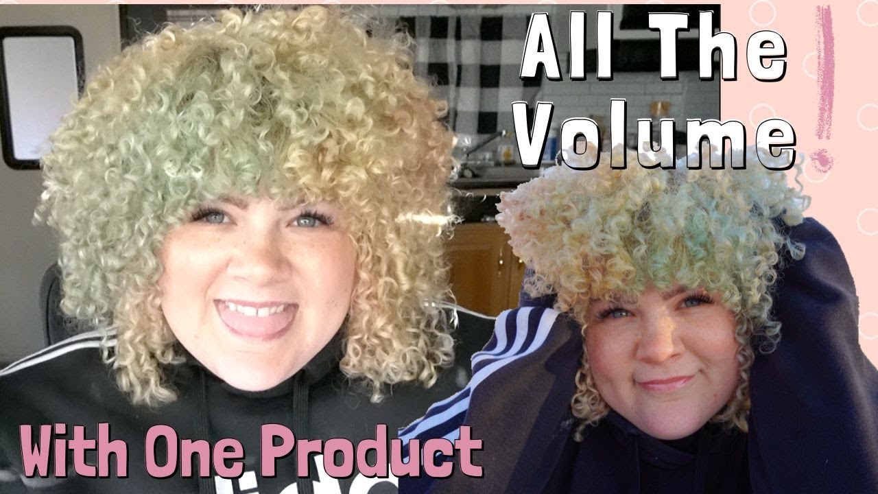 Volumizing And Defining Curly Hairstyle On My Permed Hair - YouTube