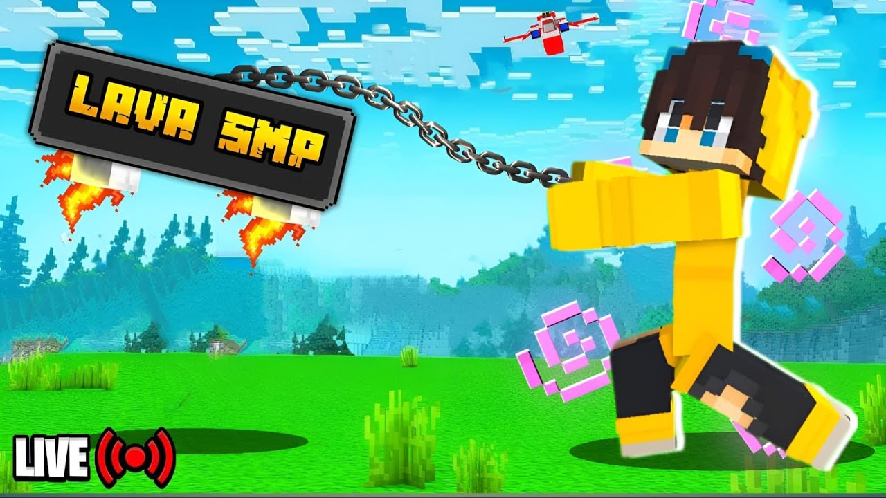 Lets Make our CASTLE In LAVA SMP #2 - YouTube