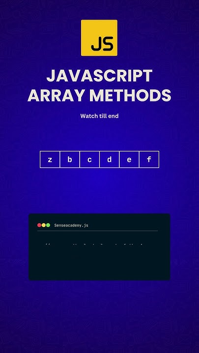 Master array methods in JavaScript in 40 seconds! #javascript #shorts - YouTube