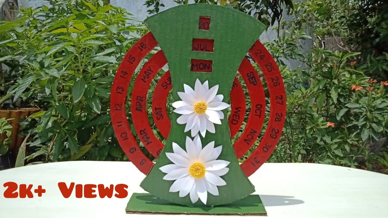 How to make Desk Table Calendar | Table top Calendar | Personalised ...