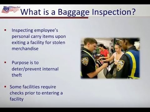 Baggage Inspection Training - YouTube
