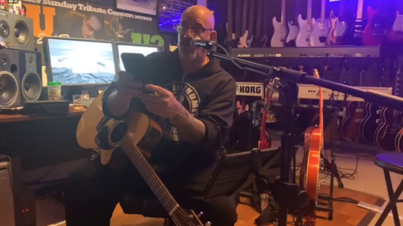 Joe Cumia reads comments on Facebook during his special live event ...