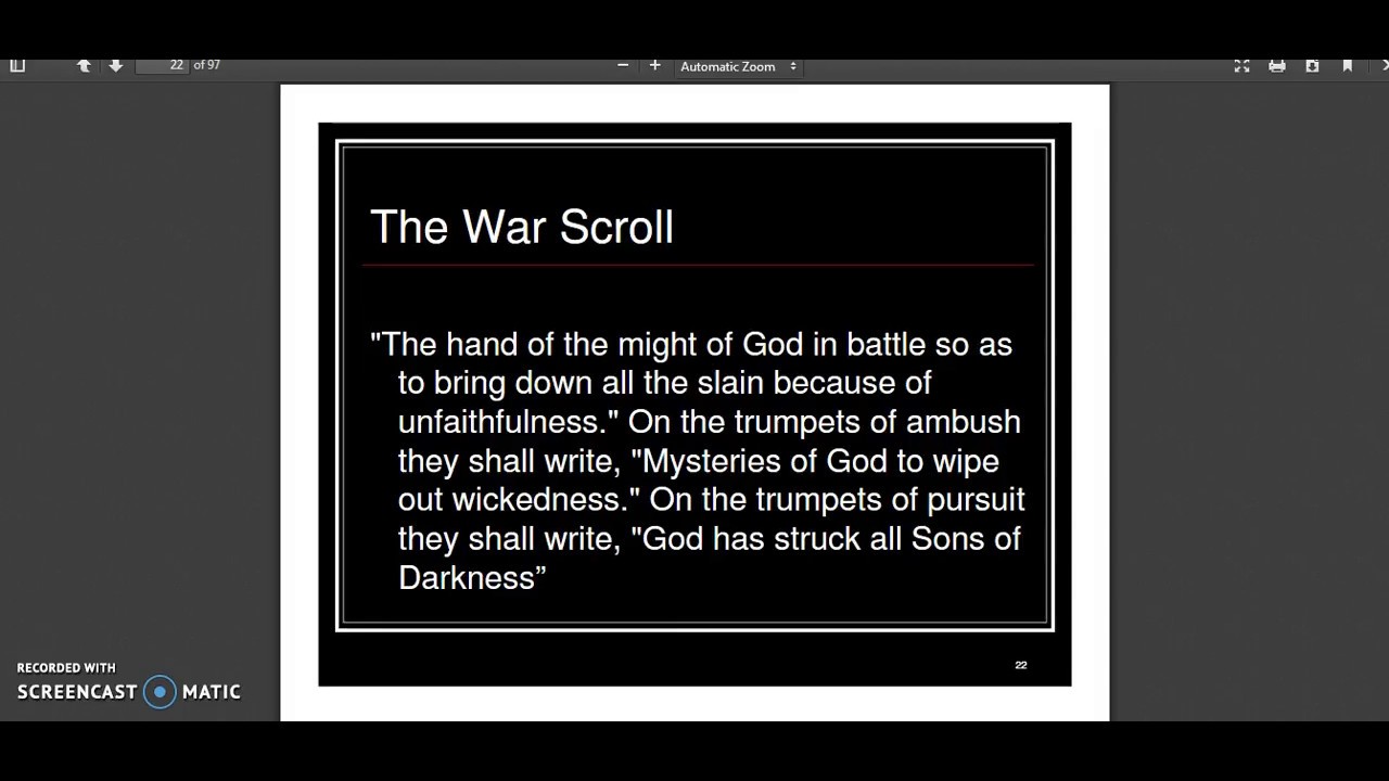 MRFTB The War Scroll PT6 - YouTube