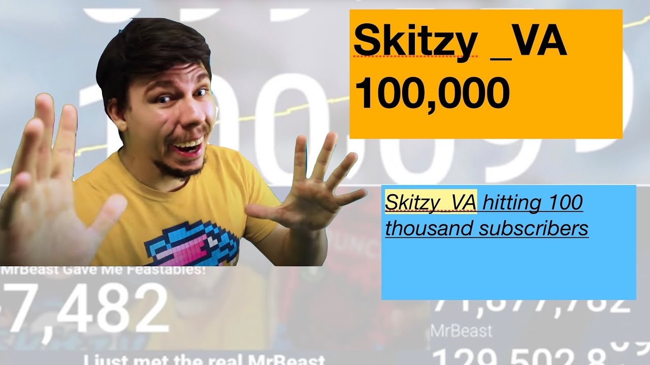 Skitzy_VA hitting 100 thousand subscribers - YouTube