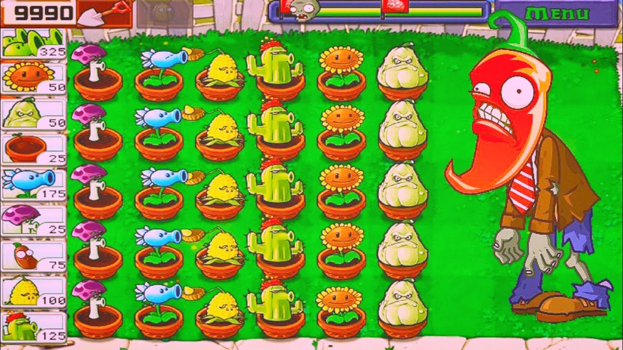 Plants vs Zombies | Adventure Day | Level! (1/2) Plants Vs All Zombies ...