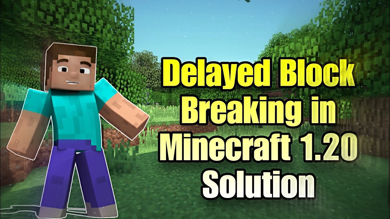 Minecraft 1.20 Slow Block Breaking Solution | Minecraft 1.20 ...