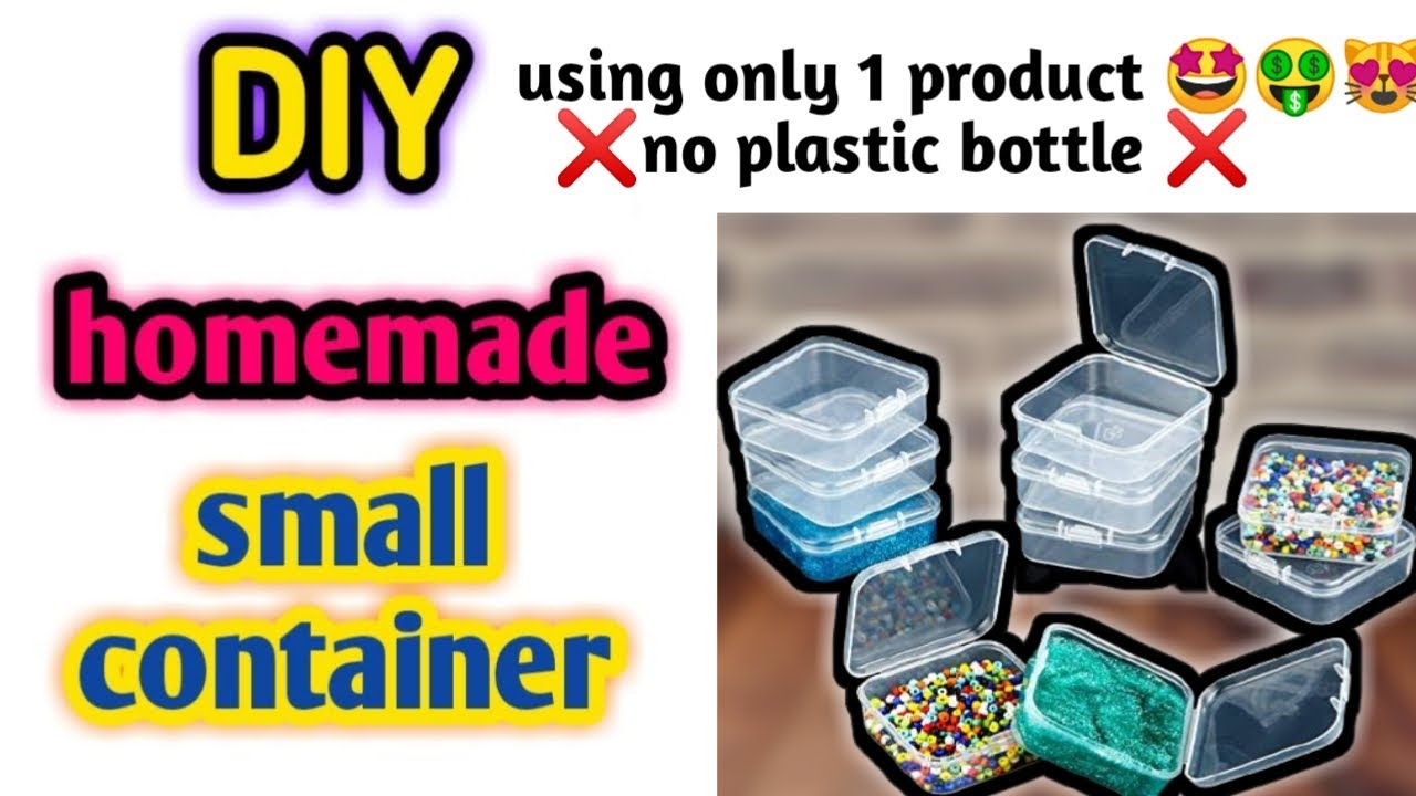 How to make small container at home|1 ingredient container|diy homemade ...