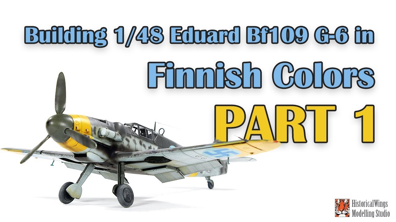 Building 1/48 Eduard Bf109 G-6 in Finnish Colors Part 1 - YouTube