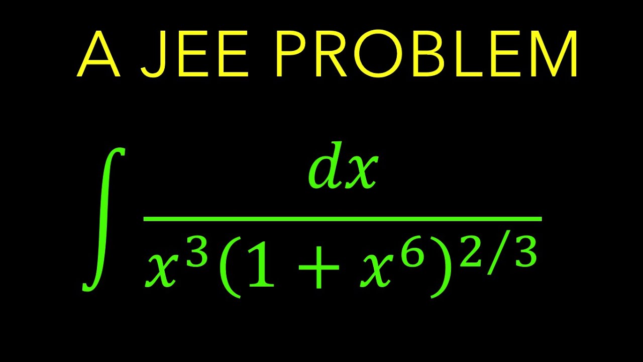 Crack and Solve an Intriguing JEE Integration Question! - YouTube