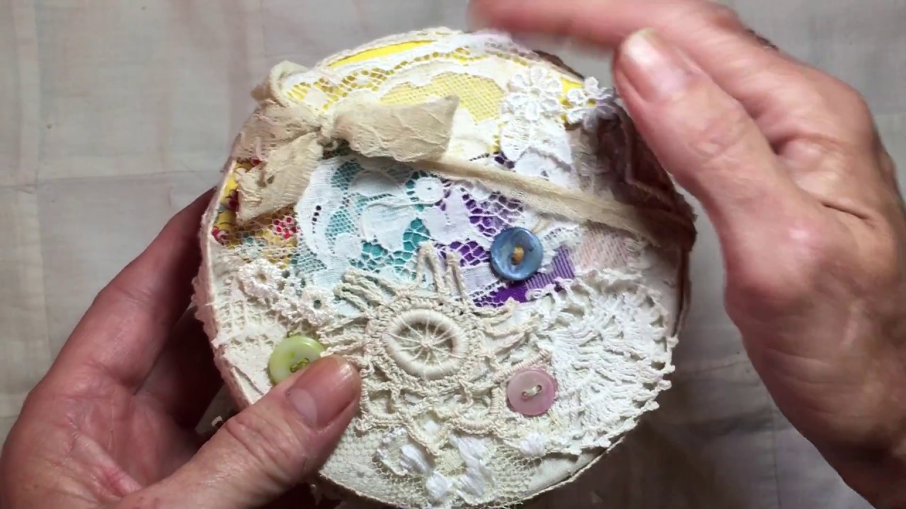 Little round Junk Journal Book in a box - YouTube