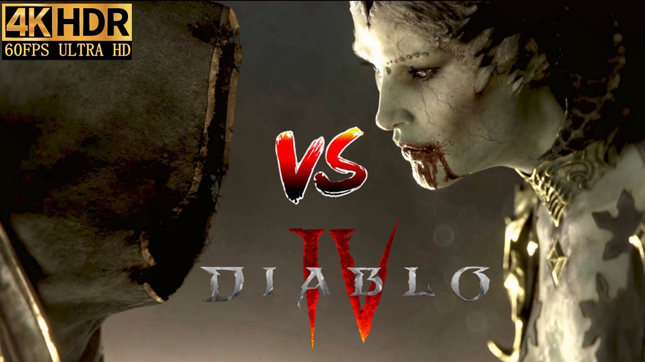 DIABLO 4 Lilith Vs Inarius Cinematic Battle - 4K HDR 60FPS ULTRA HD ...
