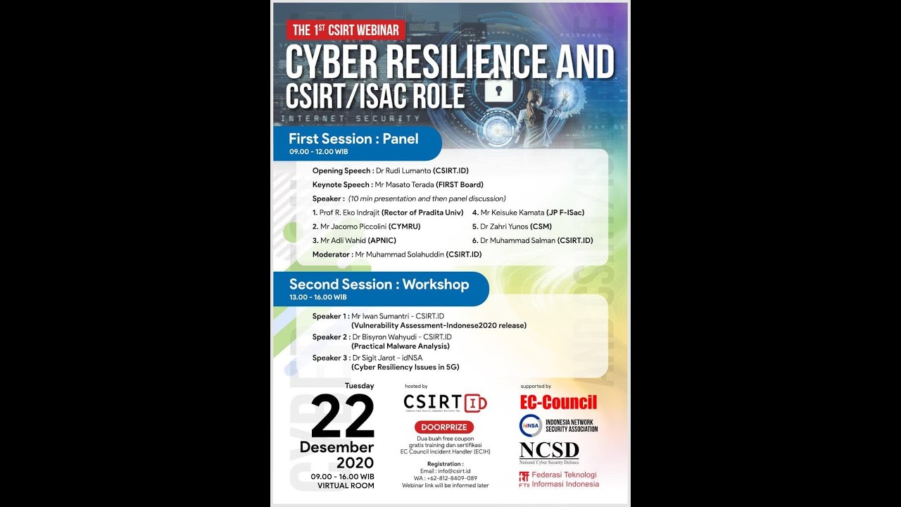 The 1st CSIRT.ID Webinar - First Session (1/2) - YouTube