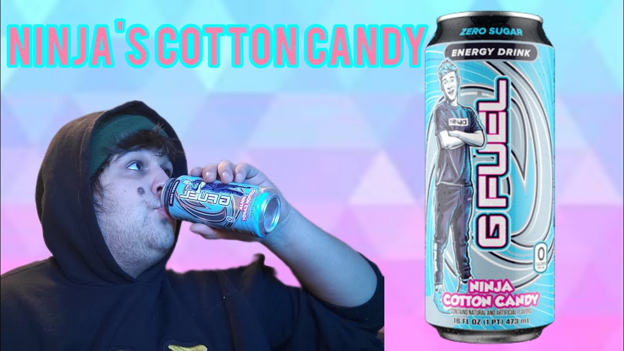 GFUEL "NINJA COTTON CANDY" CAN TASTE TEST & REVIEW - YouTube