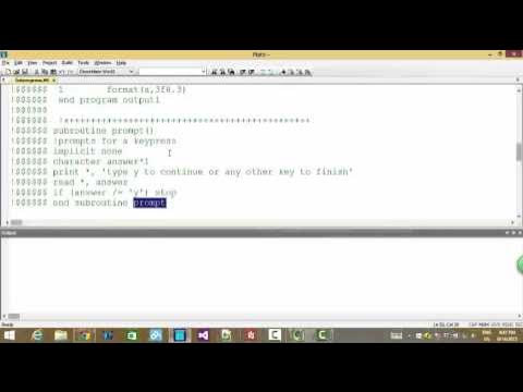 Subroutines in Fortran (Part2) - YouTube