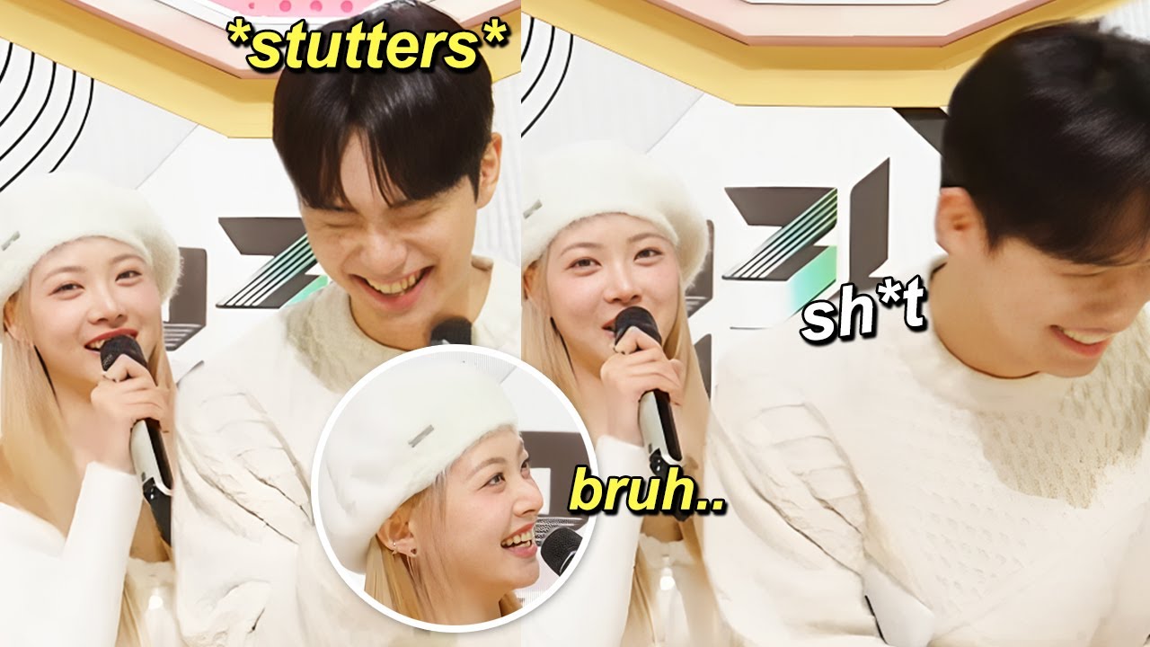 Chaemin messed up his script AGAIN during a live show & Eunchae ...