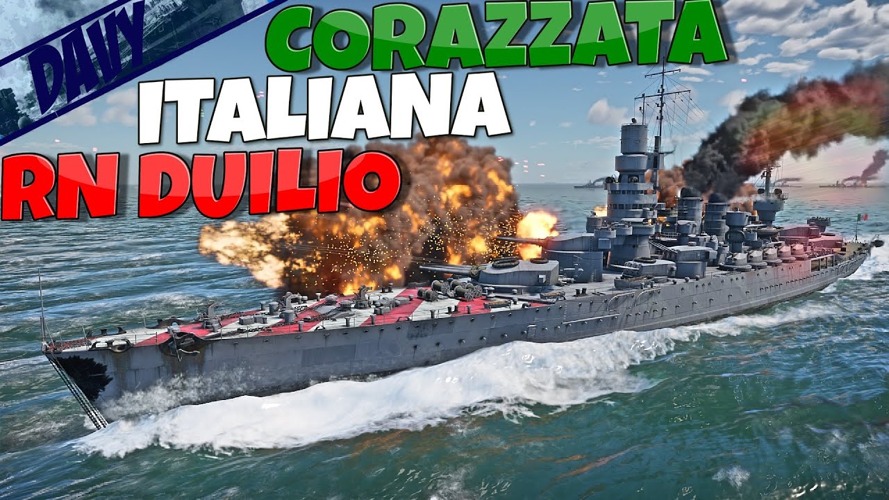 CORAZZATA ITALIANA RN DUILIO,CANNONI DA 320mm...MERAVIGLIOSA!💥WAR ...