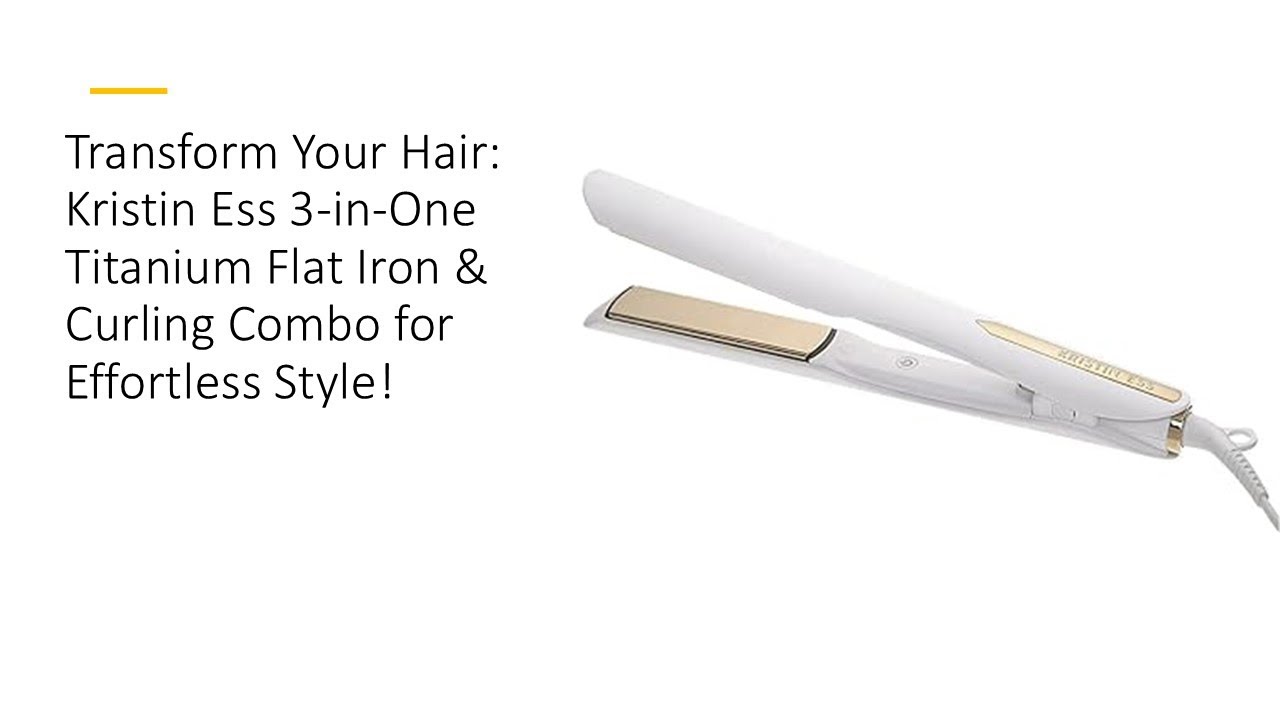 Transform Your Hair: Kristin Ess 3-in-One Titanium Flat Iron & Curling ...