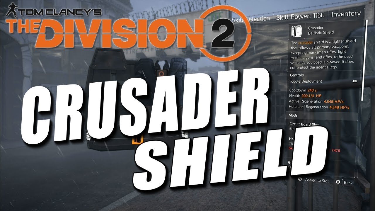 The Division 2 - Crusader Shield Test Run PvP (conflict ) - YouTube