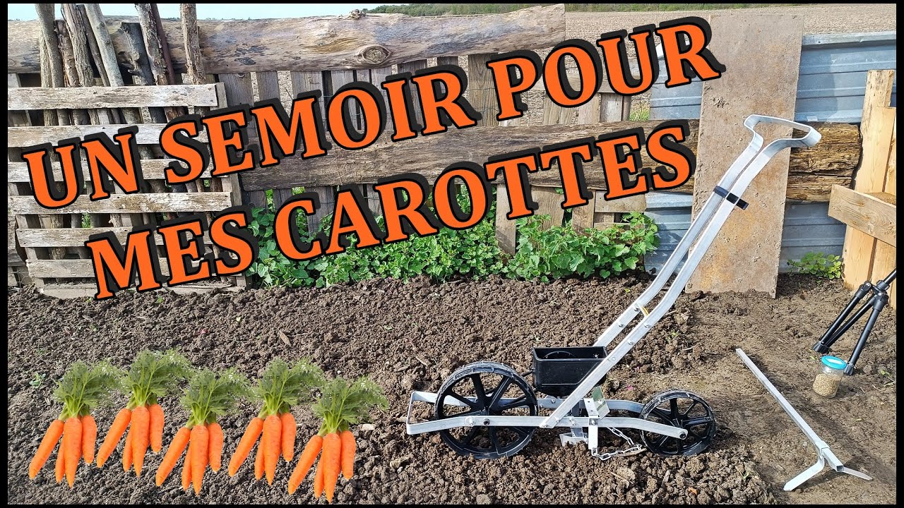 je teste un SEMOIR MANUEL !!! ( carottes et autres ... ) - YouTube