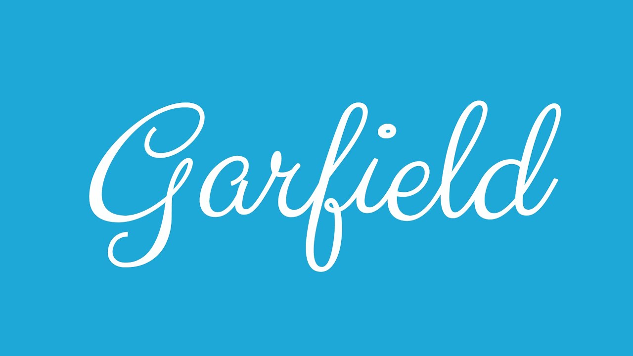 Learn how to Sign the Name Garfield Stylishly in Cursive Writing - YouTube