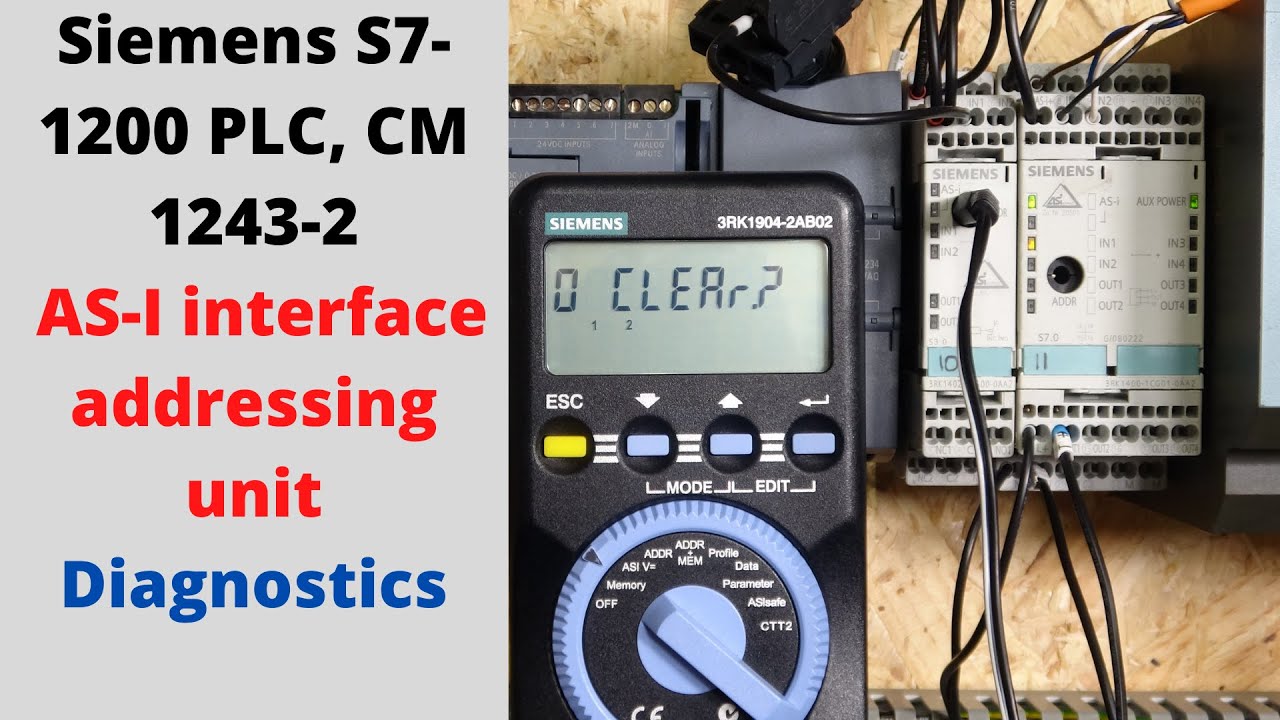 Siemens S7-1200 PLC, CM 1243-2 AS-i interface addressing unit ...
