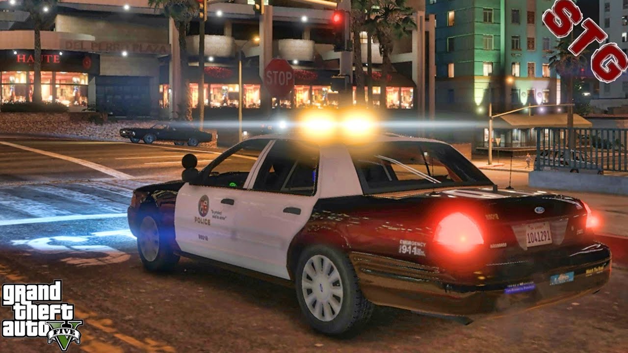 LAPD CVPI | CITY NIGHT PATROL!!!| #135 (GTA 5 REAL LIFE PC POLICE MOD) 1 HOUR - YouTube