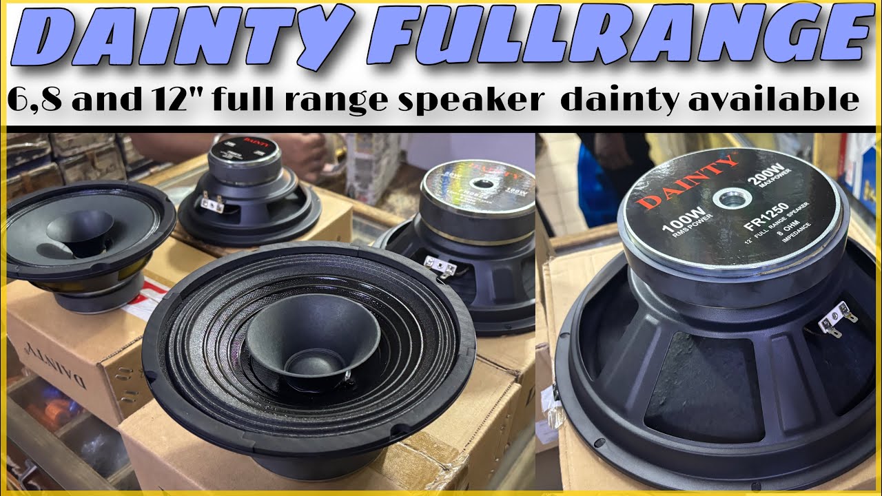 DAINTY FULL RANGE | DAINTY SPEAKER | DAINTY - YouTube