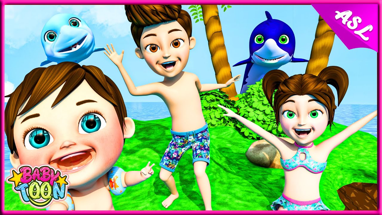 Baby Shark Dance Party + MORE! Banana Babytoon Sign Language Kids Songs ...