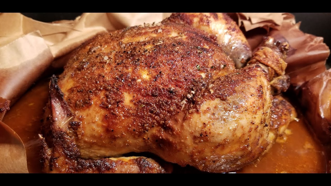 CREOLE GARLIC INJECTED BROWN PAPER BAG CHICKEN - MY WAY - YouTube