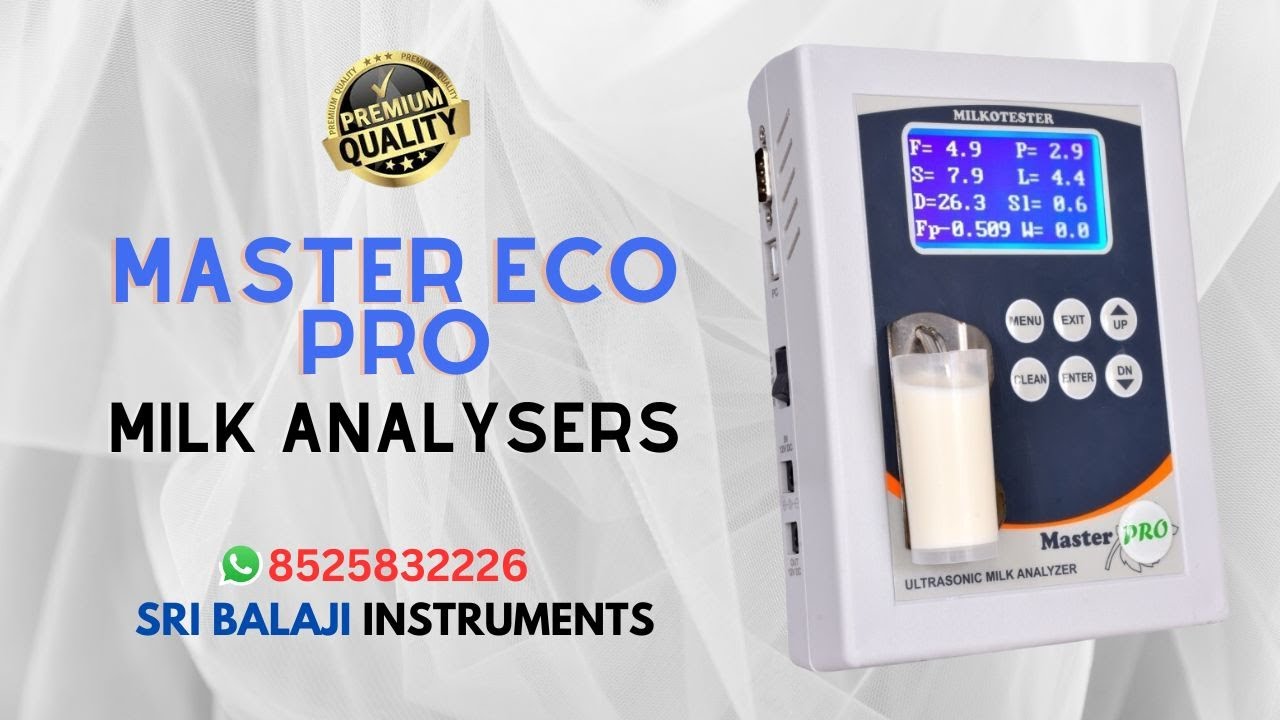 Master Eco Pro Milk Analyser - YouTube