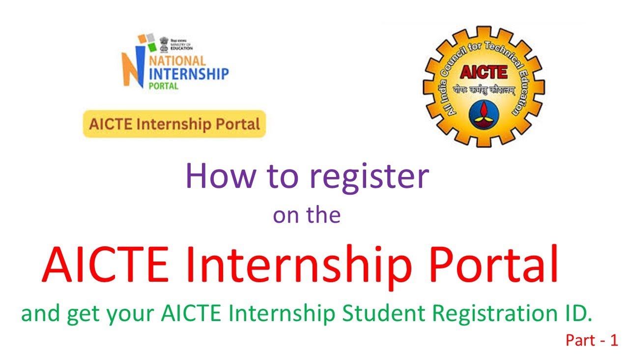🎓 How to Register in AICTE Internship Portal || Get your AICTE ...