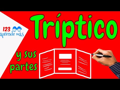 Partes de un TRÍPTICO. Vídeo para niños - YouTube