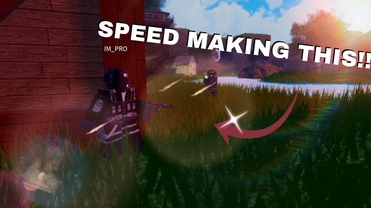 SPEED MAKING ROBLOX FPS THUMBNAIL - YouTube