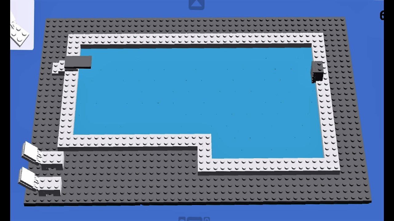 How to make a lego swimming pool - tutorial - YouTube