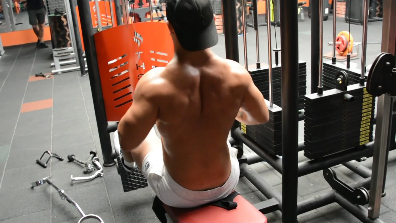 SHORT STRAİGHT BAR CABLE ROW - YouTube