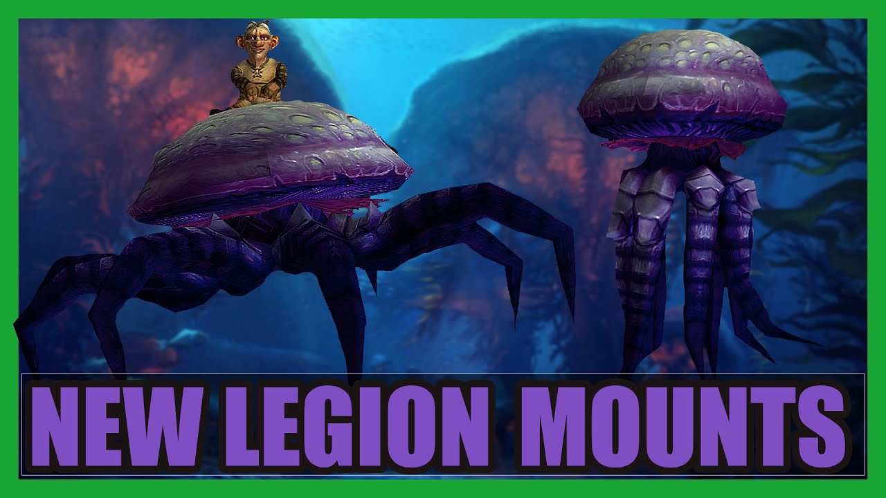 New Legion PvP Horse/Unicorn? Mounts and Underwater-Only Octopus Mount ...